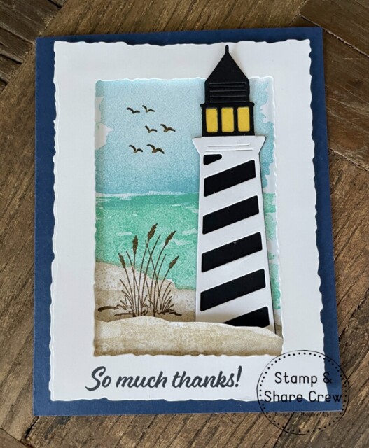 Shine bright when you send a card using Lighthouse Point by Stampin' Up ...