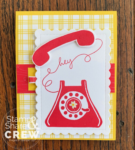 Let's Chat with this vintage telephone stamp set by Stampin' Up ...