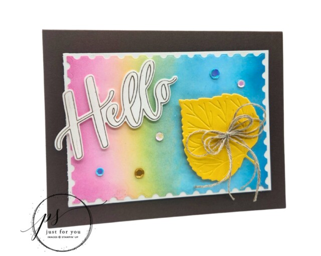 Create a beautiful watercolor wash card using Stampin' Up! products ...