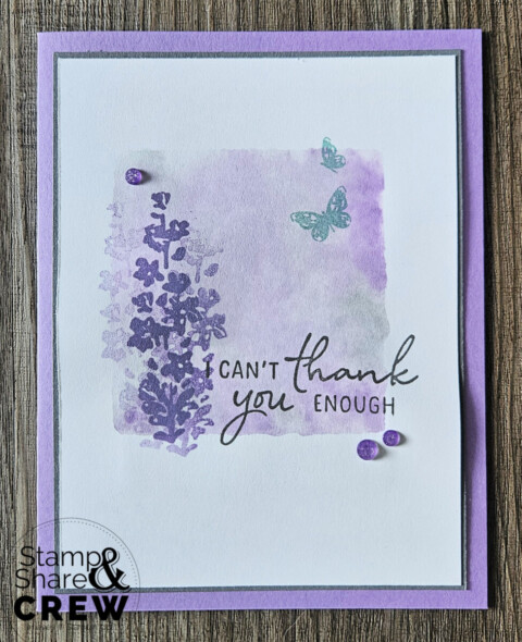 Create a simple and beautiful card using Painted Lavender by Stampin ...