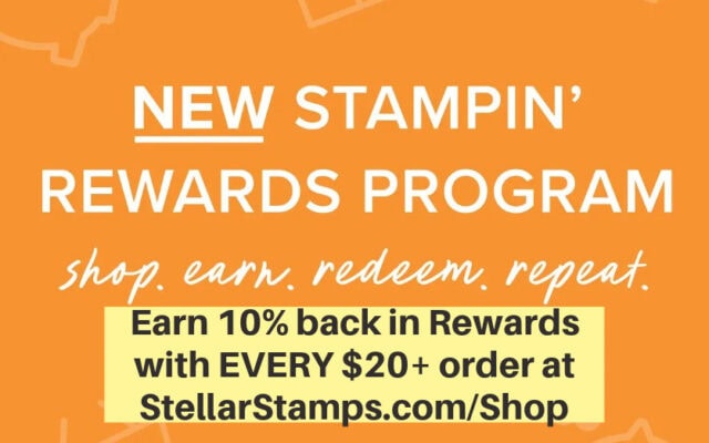 Earn 10% with every $20+ order at Stampin' Up! - Stellar Stamps